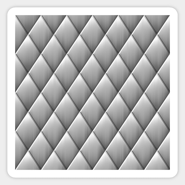 Brushed metal style diamond squares - Abstract - Sticker | TeePublic